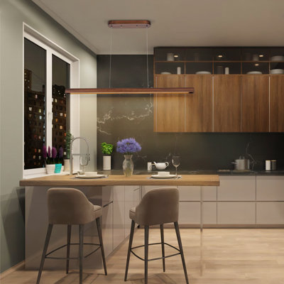 Ivy Bronx Rolde 1 - Light LED Kitchen Island Pendant & Reviews | Wayfair