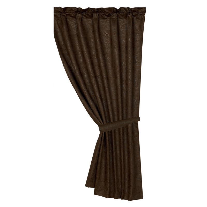 Paseo Road by HiEnd Accents Tooled Solid Single Curtain Panel | Wayfair