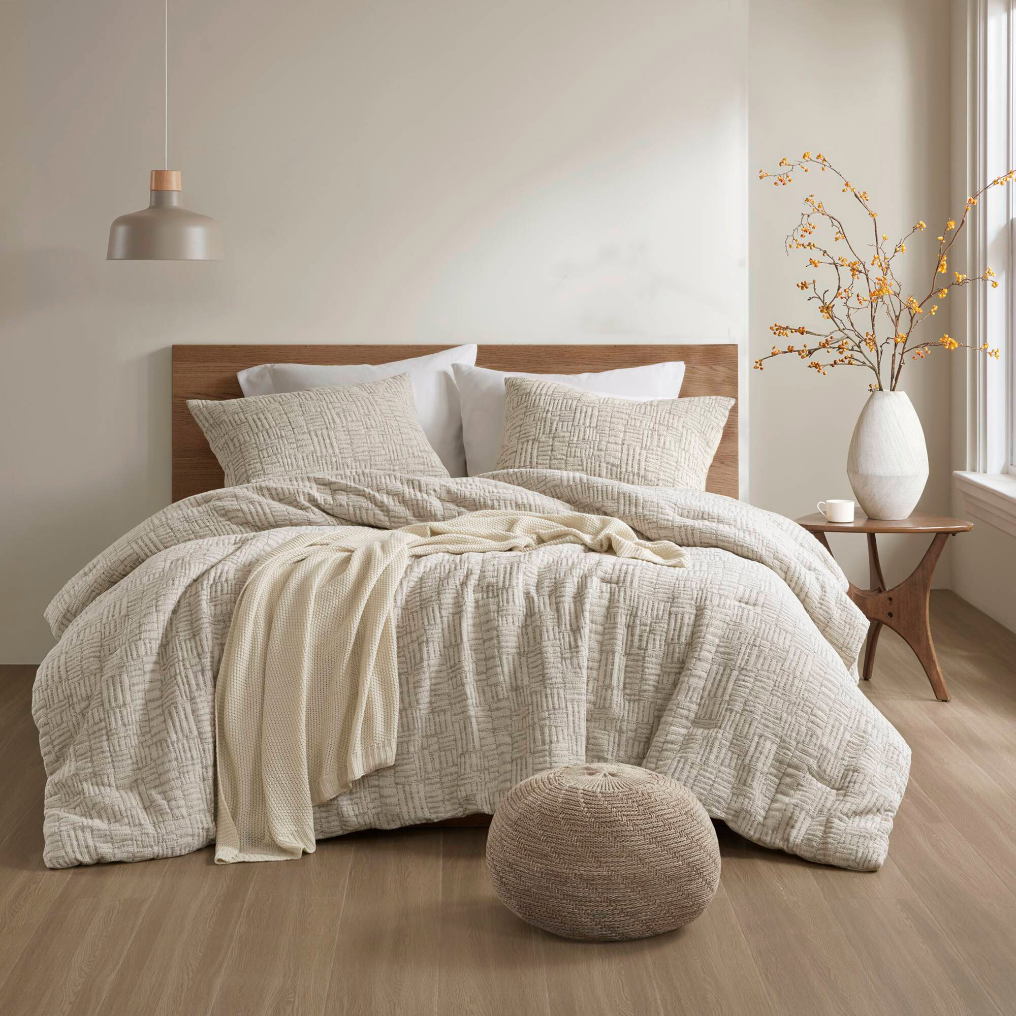 LIYU 3 Piece Oversized Matelasse Comforter Set - Wayfair Canada