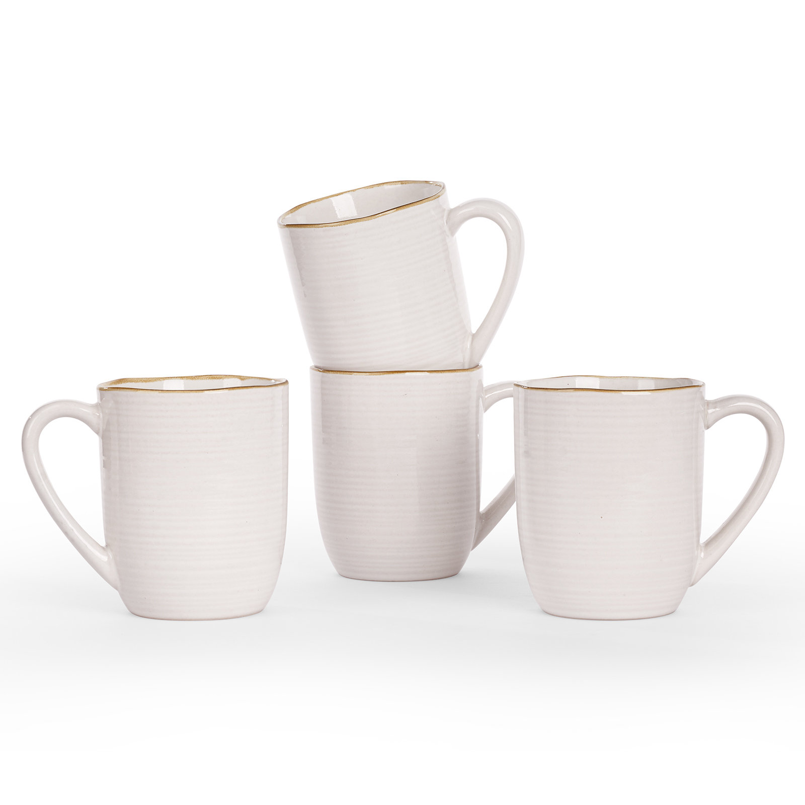 Birch Lane™ Ensemble de 4 tasses à café en grès Fellows et Commentaires - Wayfair Canada