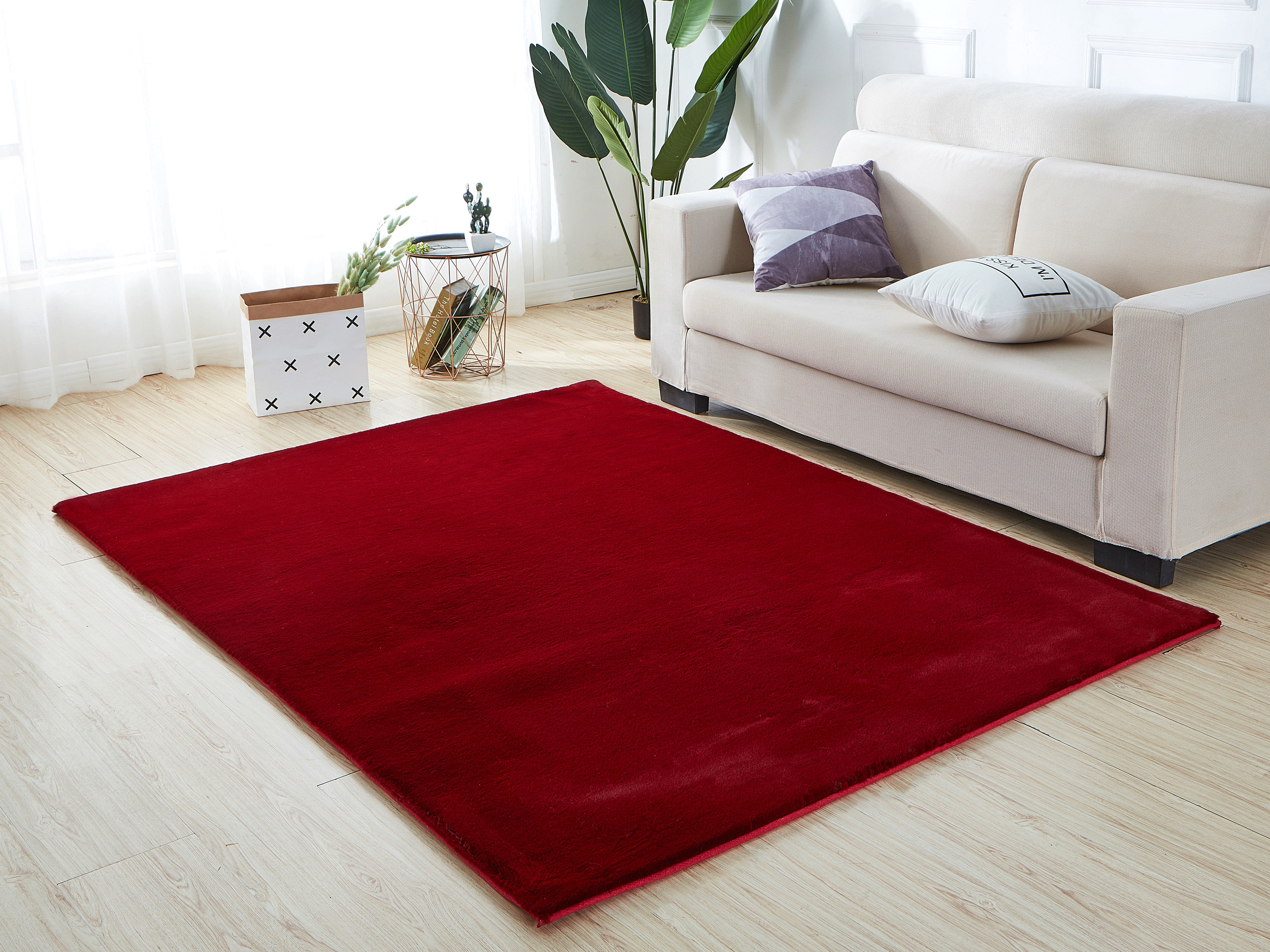 Mercer41 Lily Luxury Chinchilla Rectangular Area Rug | Wayfair