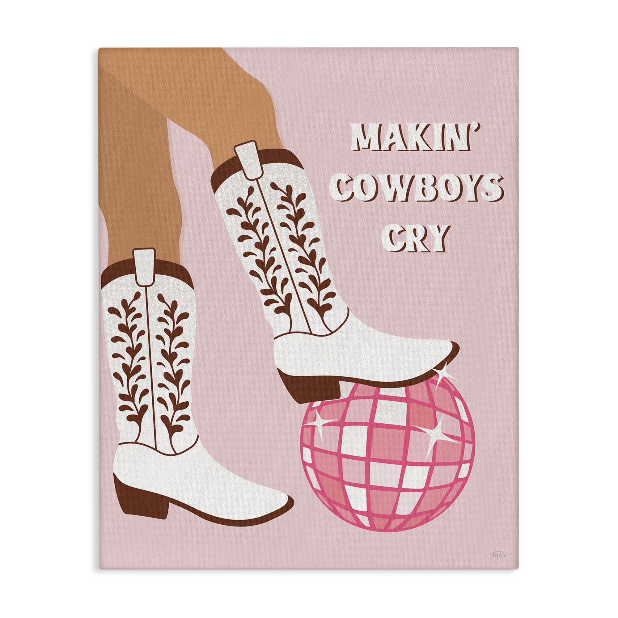 Dakota Fields Makin' Cowboys Cry Canvas Wall Art by Natalie Carpentieri ...