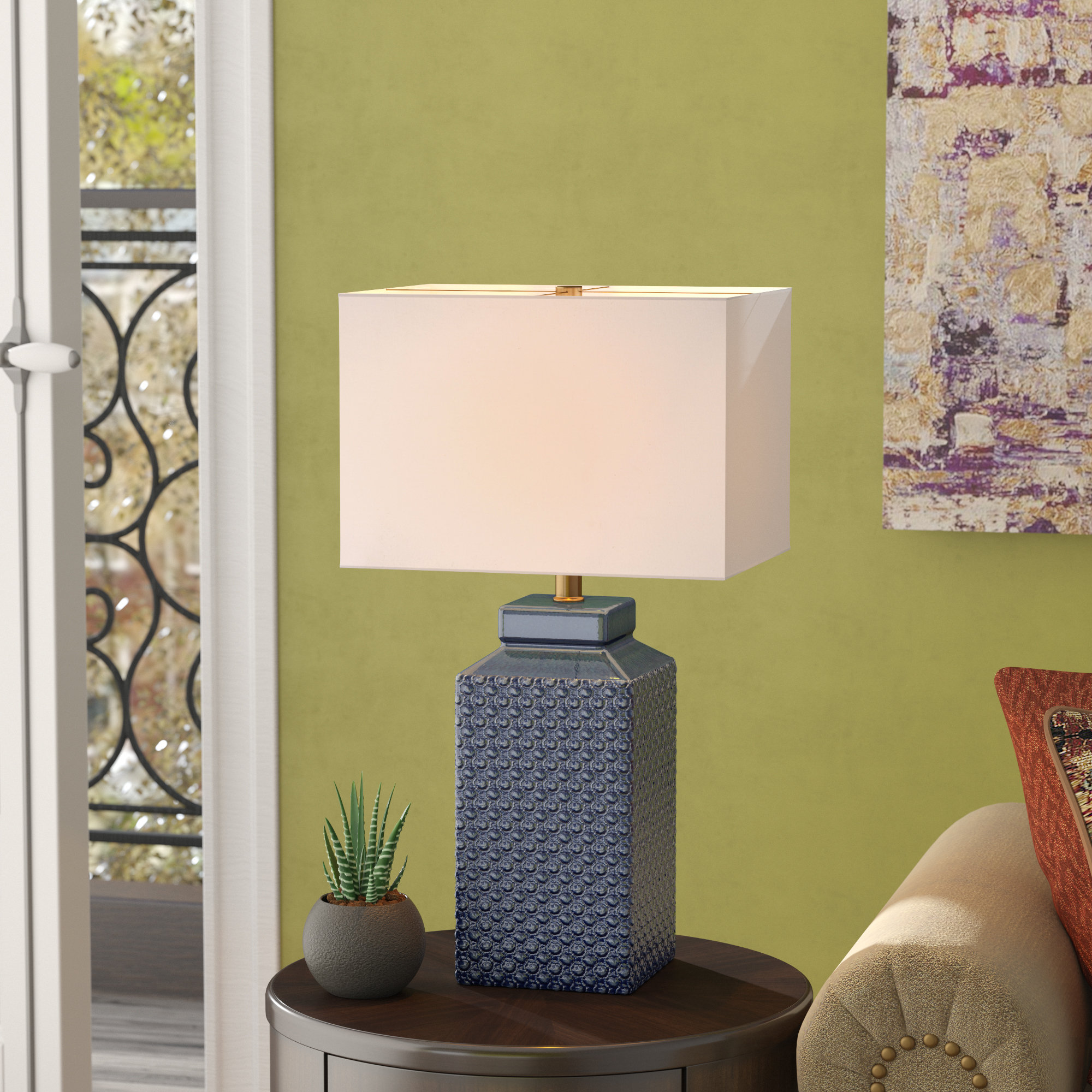 World Menagerie Pratcher Ceramic Table Lamp & Reviews | Wayfair