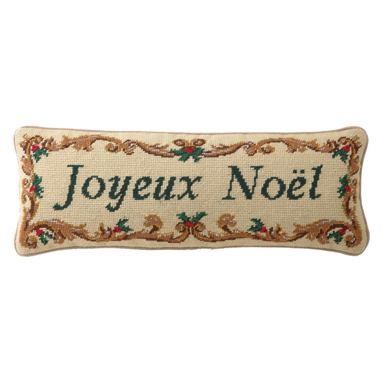 Peking Handicraft Embroidered Wool Throw Pillow & Reviews | Wayfair