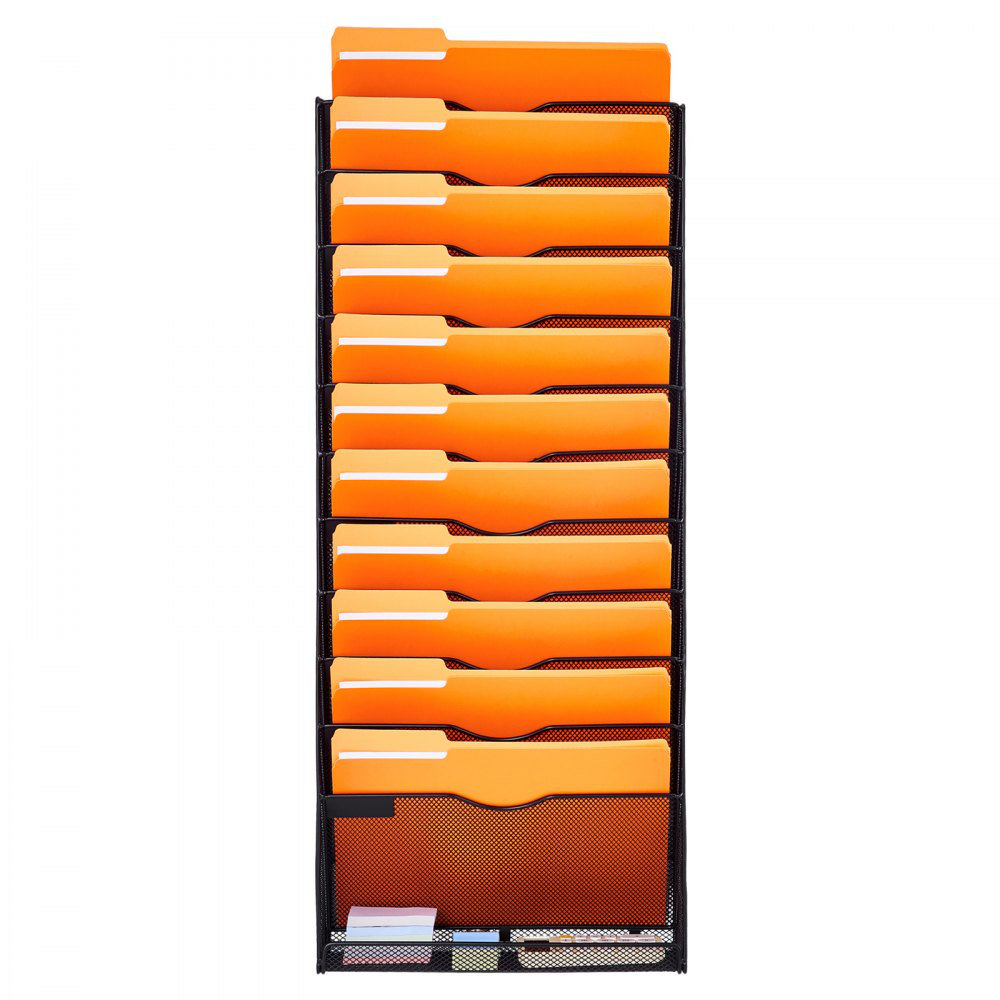 Stellweilan Tessberg File Wall Rack, One-Piece 12 Pockets Mesh Wall ...