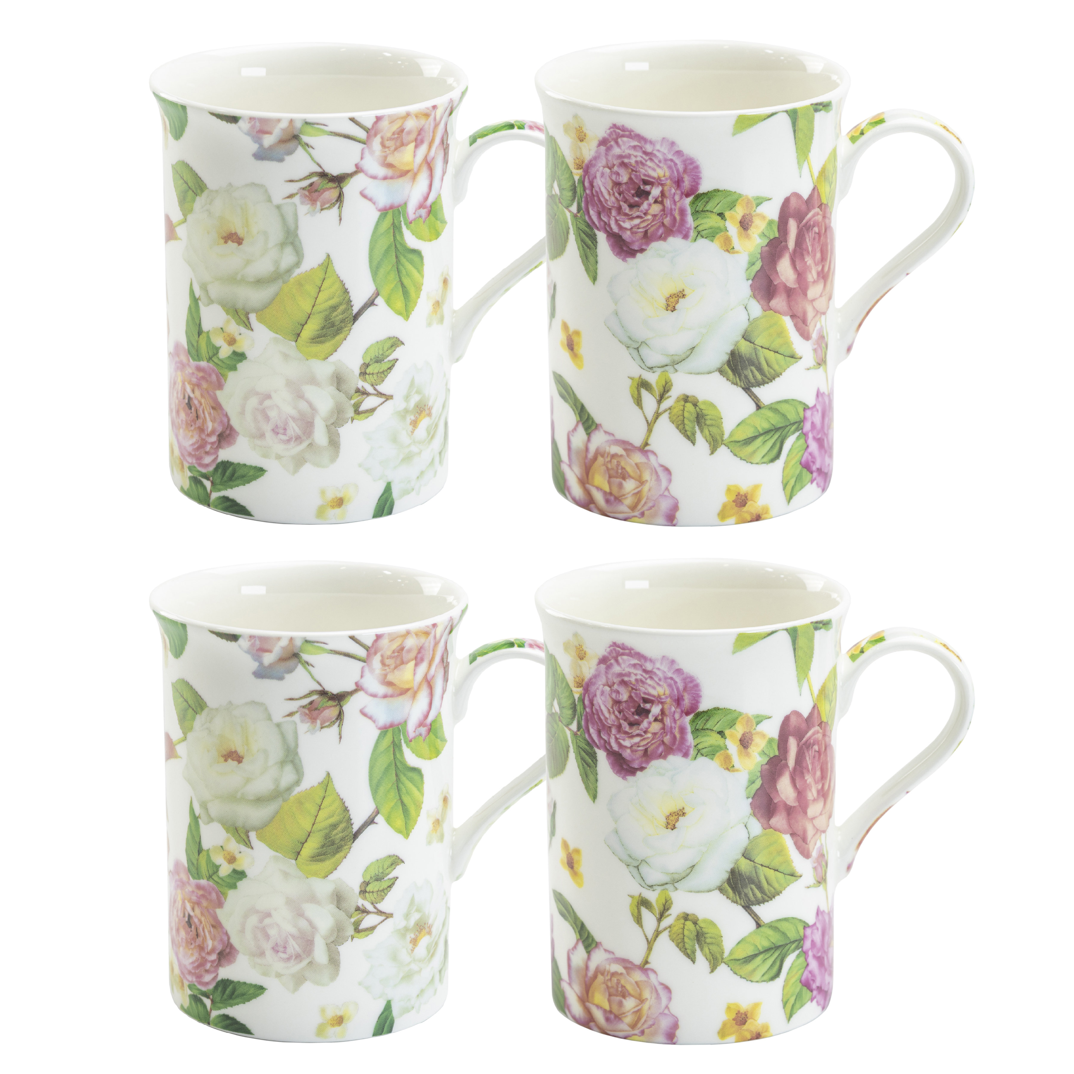 Grace's Tea Ware Rose Bloom Bone China 10 oz. Coffe Mug & Reviews | Wayfair