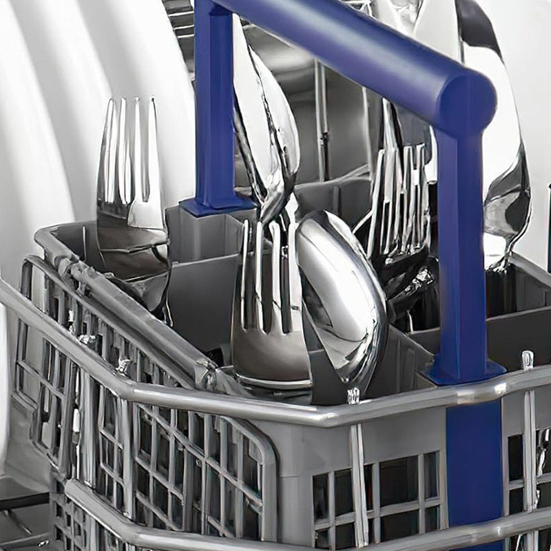 Mercer41 Silverware Set, 40-Piece Stainless Steel Square Flatware Set ...