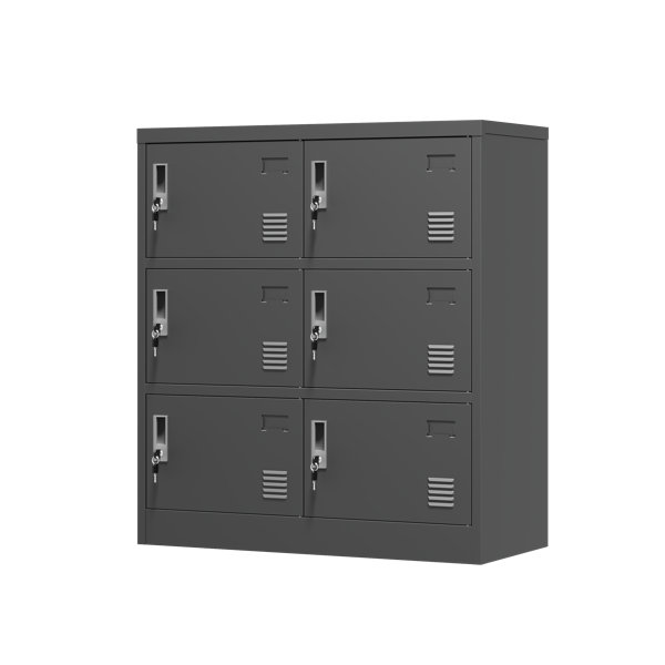 Trent Austin Design® 6 Door Locker, Employee Metal Locker Office Steel ...