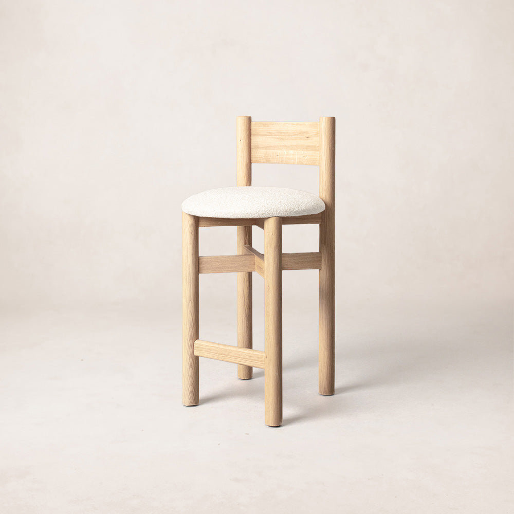 House of Leon Teddy Counter Stool - Natural | Perigold