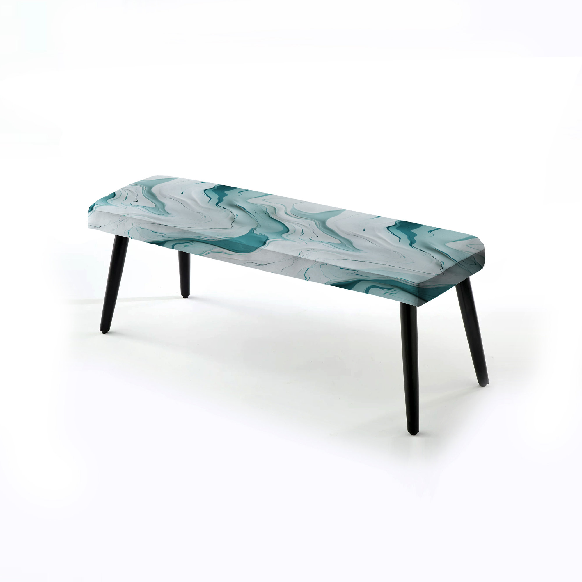 Design Art Light Green Zen Marble Harmony Channel - Marble Upholstered ...