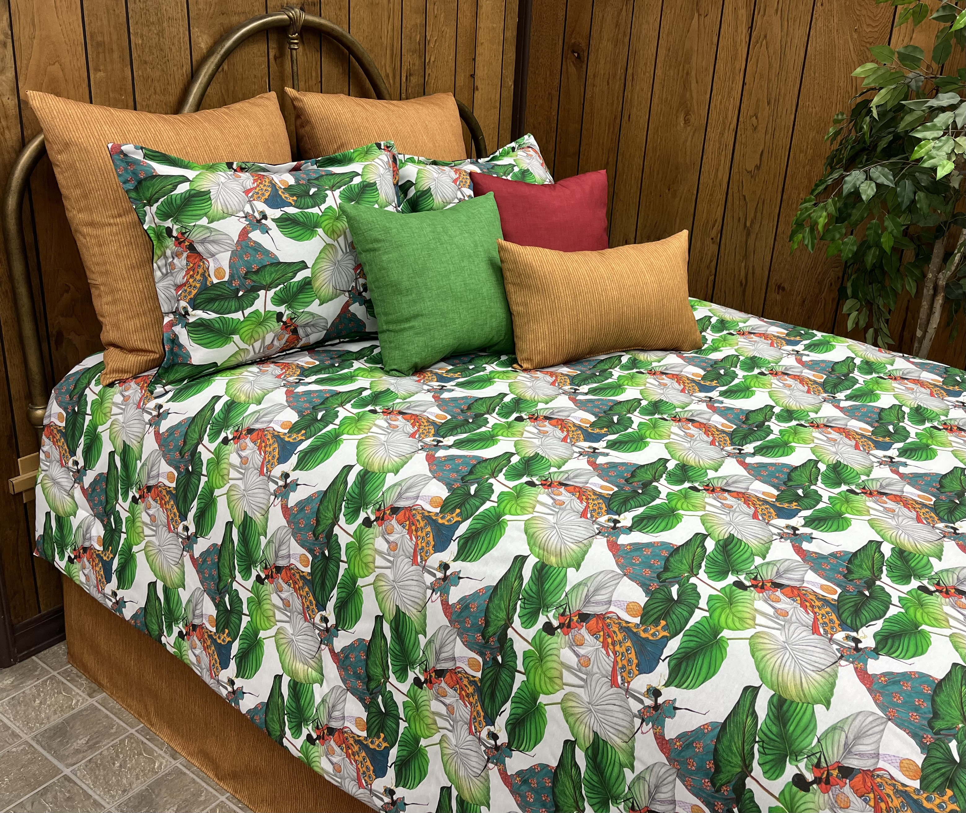 Victor Mill Senegal tribal dancing comforter set with bedskirt | Wayfair