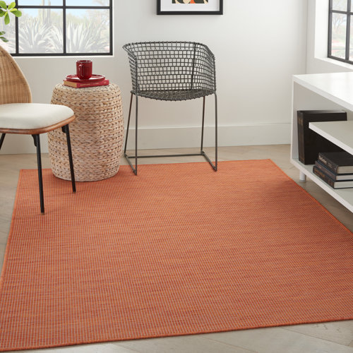 Orange Outdoor Rugs You'll Love | Wayfair