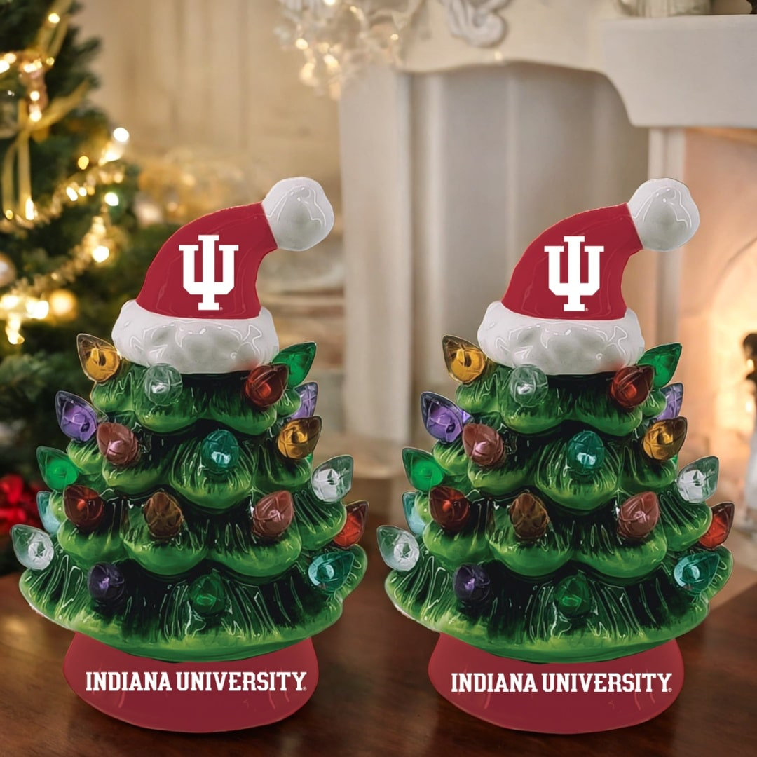 Evergreen Enterprises, Inc 4" Mini LED Tabletop Christmas Tree, Indiana ...