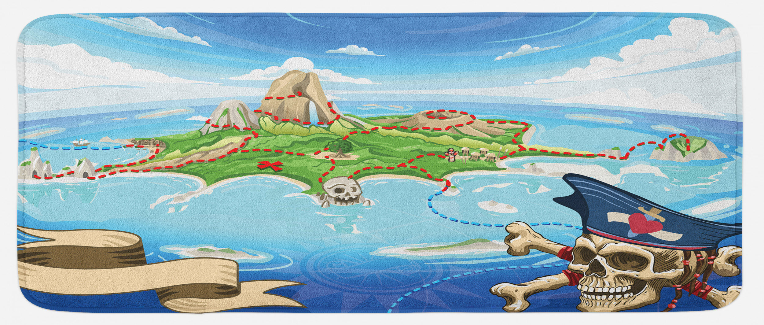 East Urban Home Island Map Kitchen Mat - Wayfair Canada