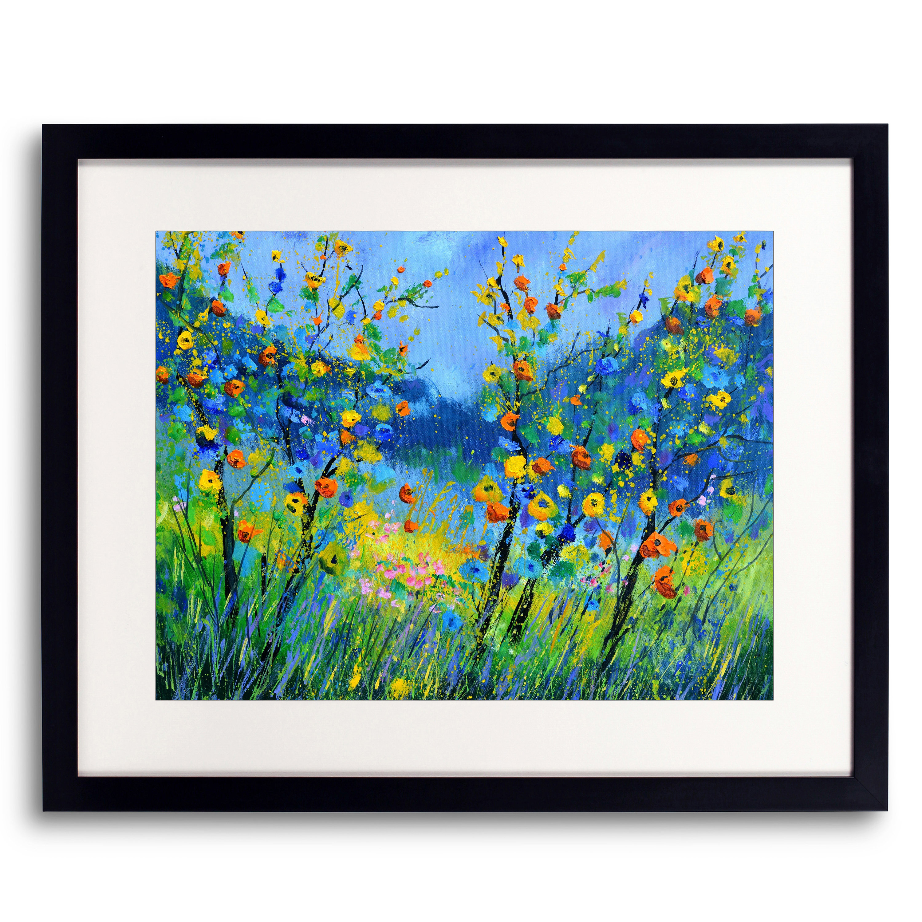 Made & Curated Summer Flowers 77 by Pol Ledent - Painting | Wayfair