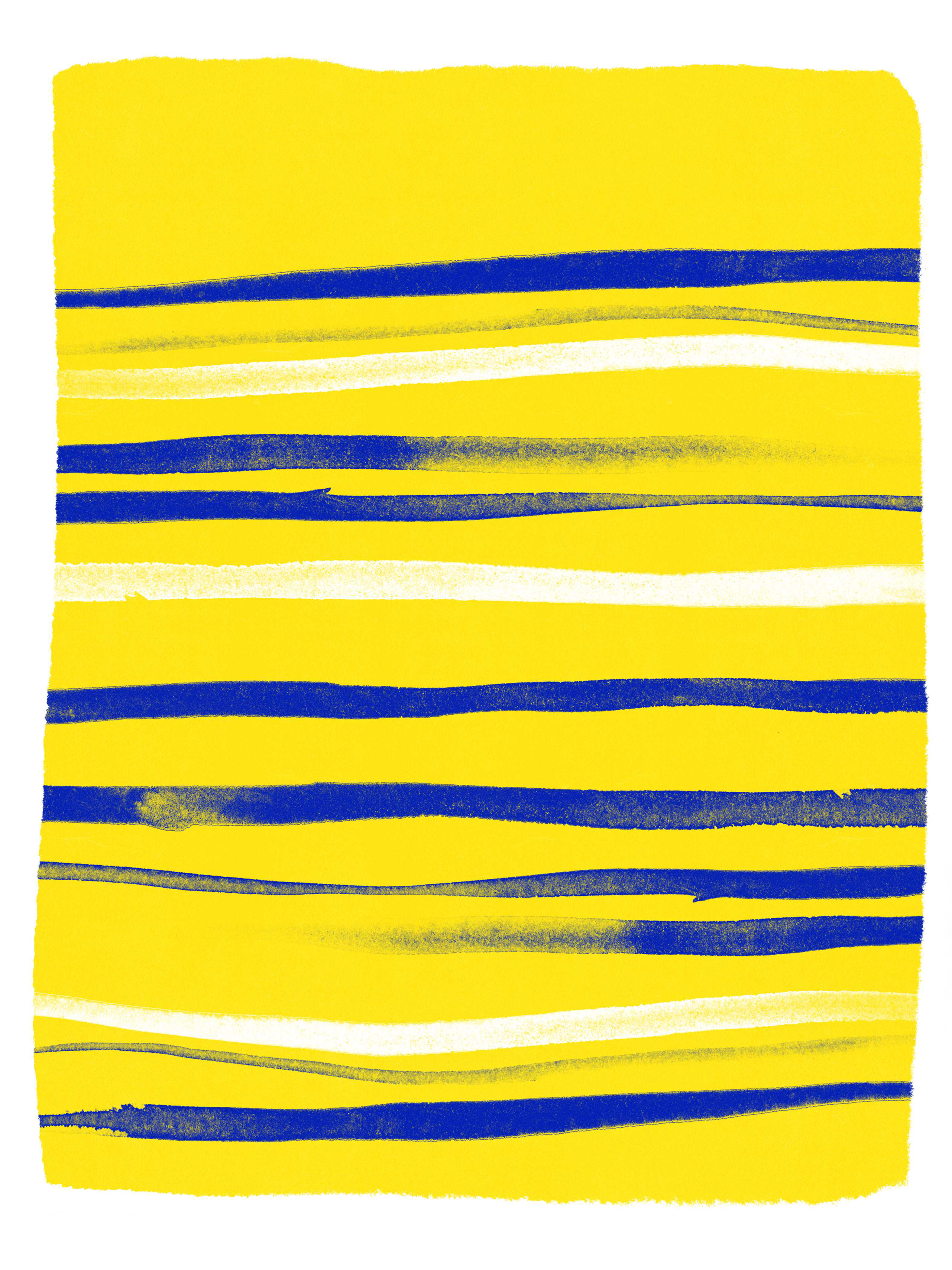 Orren Ellis Indigo Streaks - Wrapped Canvas Print | Wayfair