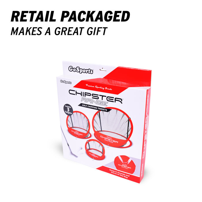 GoSports Chipster Range 3 Piece Golf Chipping Practice System Set ...