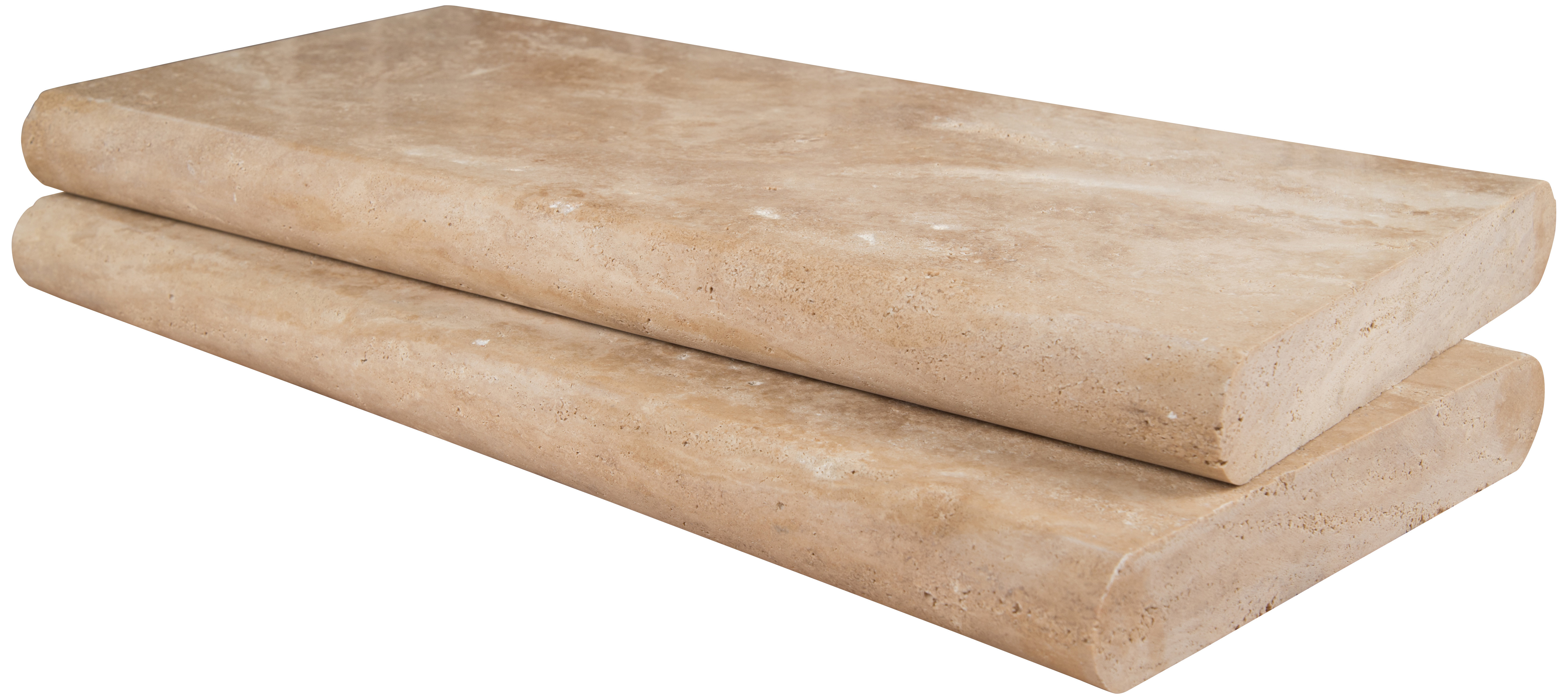 MSI Tuscany 24" x 12" Travertine Bullnose Tile Trim in Beige - Wayfair ...