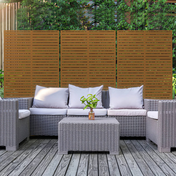 MAYEERTY 6 ft. H x 4 ft. W Metal Privacy Screen & Reviews | Wayfair
