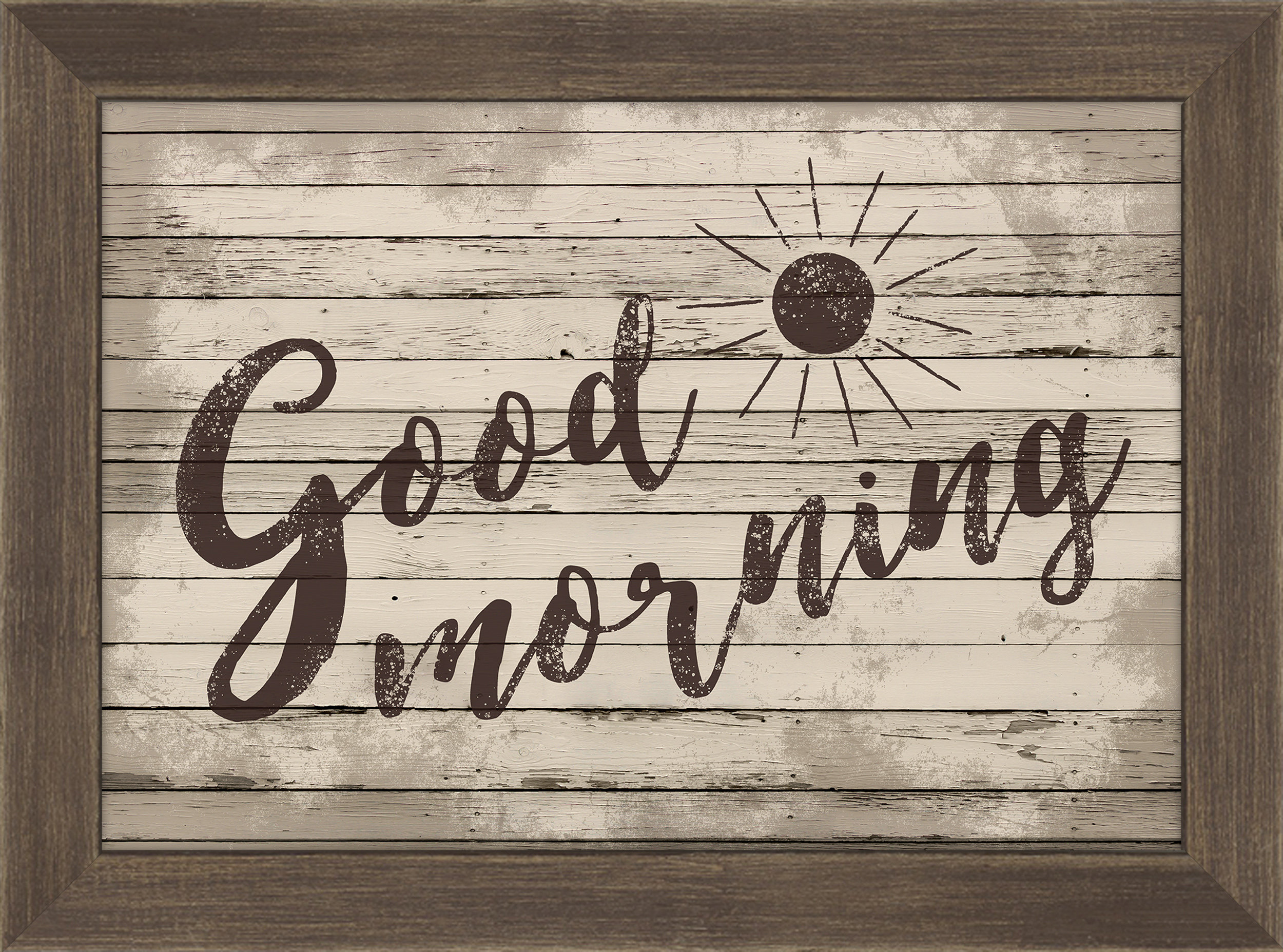 Melissa Van Hise 'Good Morning' Framed Textual Art | Wayfair