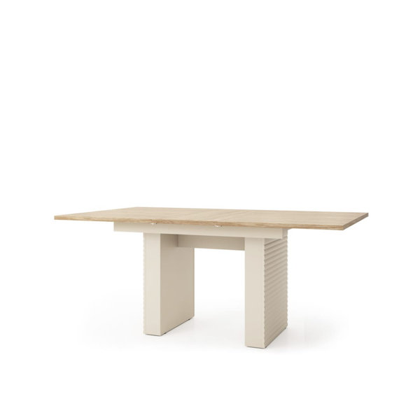 Metro Lane Decklin Extending Dining Table 140cm - Cashmere & Oiled Oak ...
