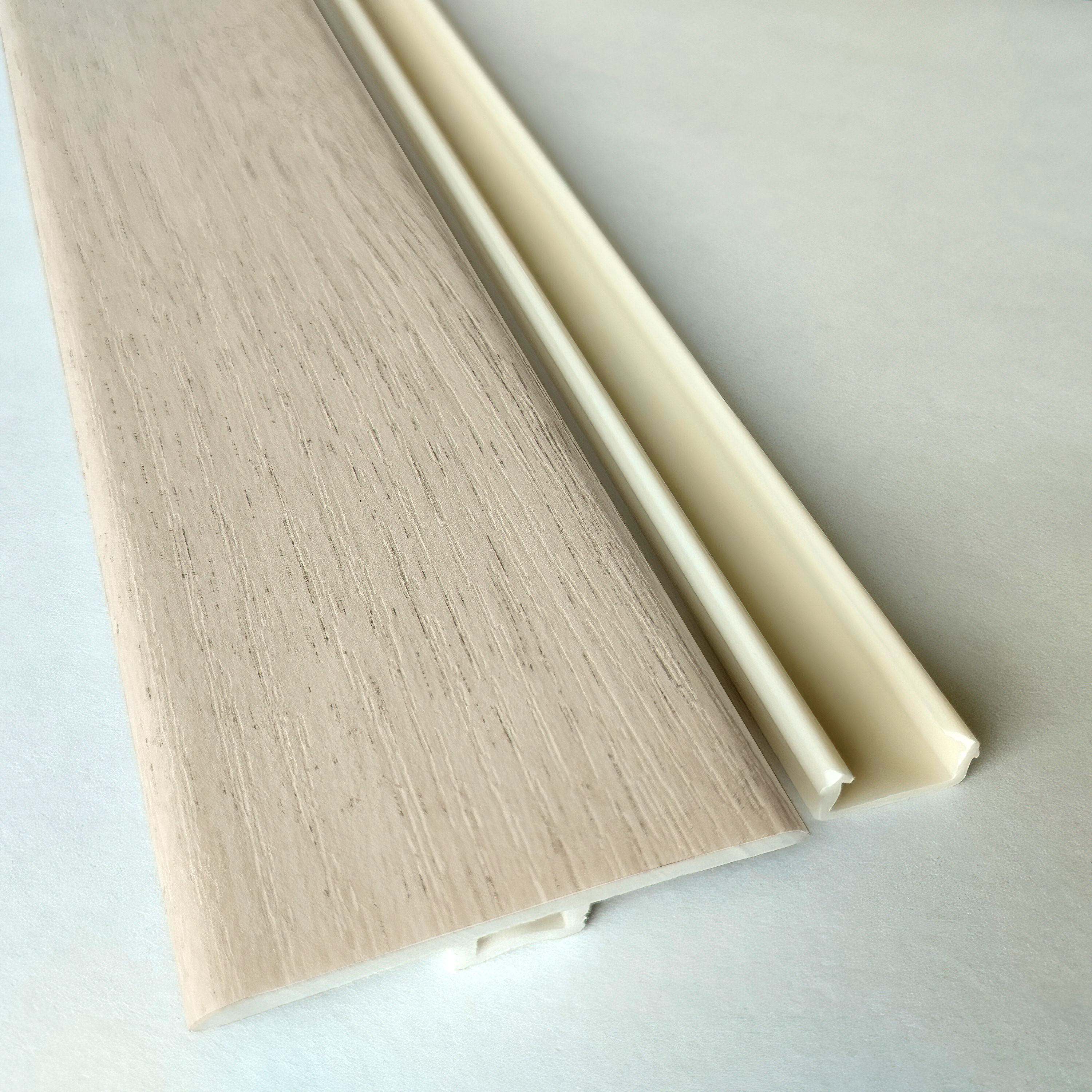 ECOHAB Vinyl 1.8'' W x 84'' L SPC T-Molding with Free PVC Track | Wayfair