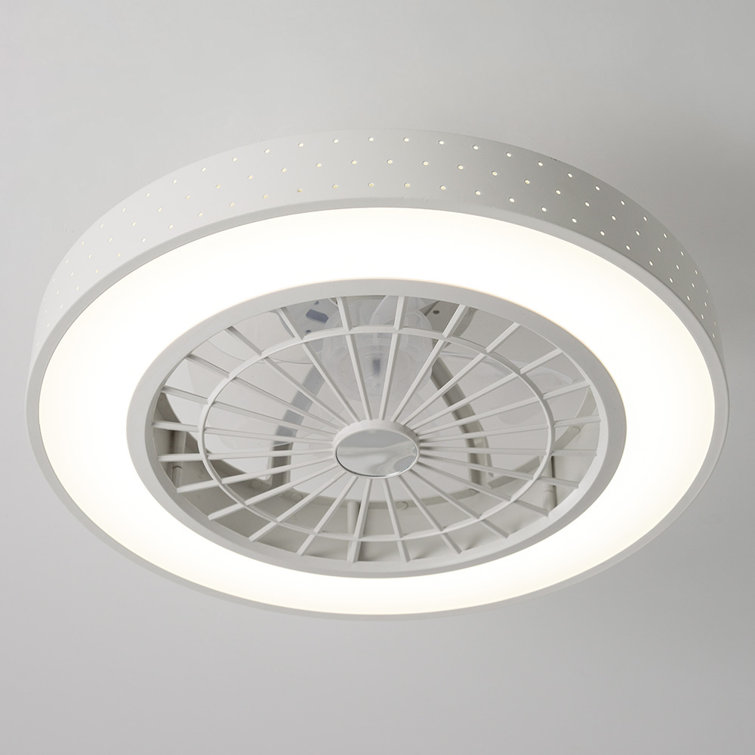 Metro Lane Round Acrylic Ceiling Mount Led Fan Light | Wayfair.co.uk