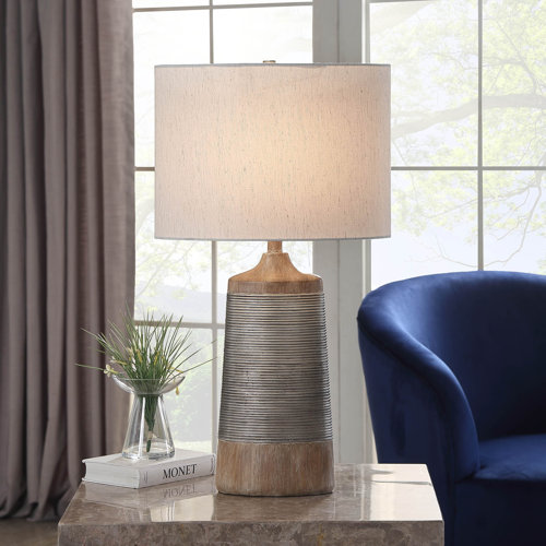 Pewter / Silver Table Lamps You'll Love | Wayfair