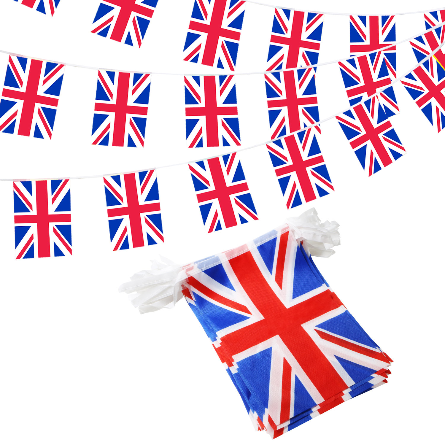 ANLEY United Kingdom String Flag - UK String Pennant Banners 33 Feet 38 ...