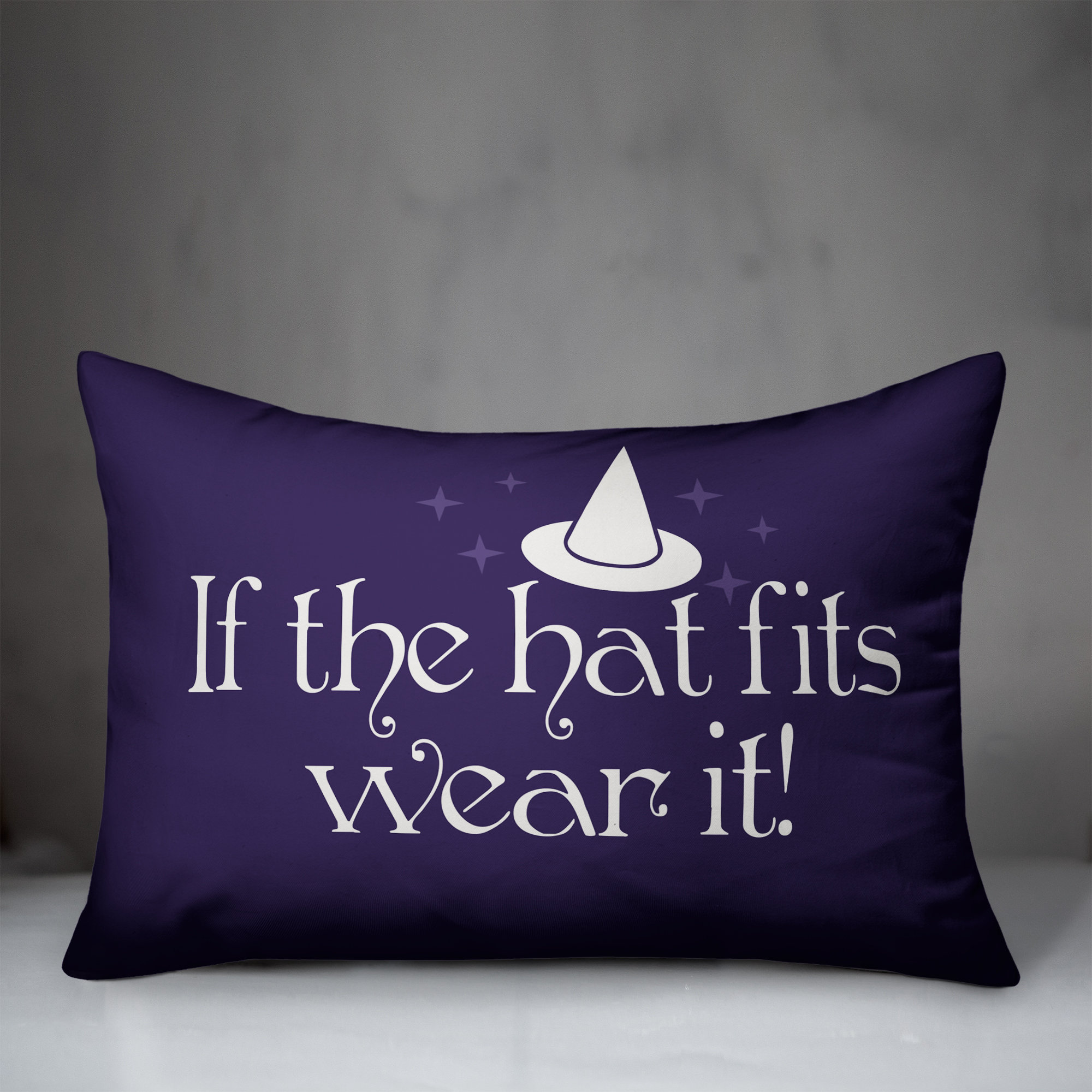 Designs Direct Creative Group If the Hat Fits, Wear It Lumbar Pillow ...