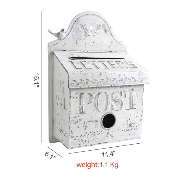 All Chic Shabby Vintage Wall Maunted Mailboxes & Reviews | Birch Lane