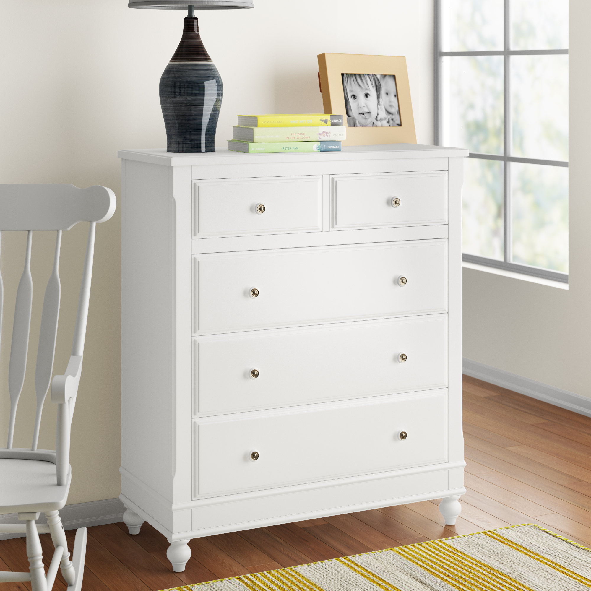 Viv + Rae Adriel 5 Drawer Chest & Reviews - Wayfair Canada