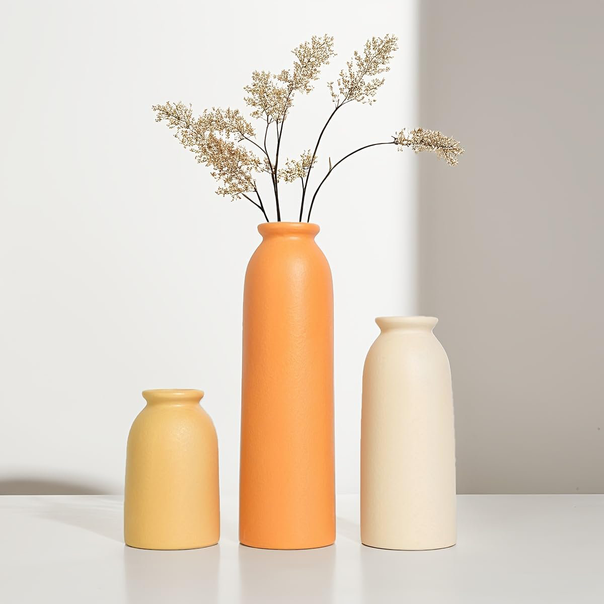 Latitude Run® 10.4 Inches Tall Decorative Ceramic Vase Set, 3 Pieces ...