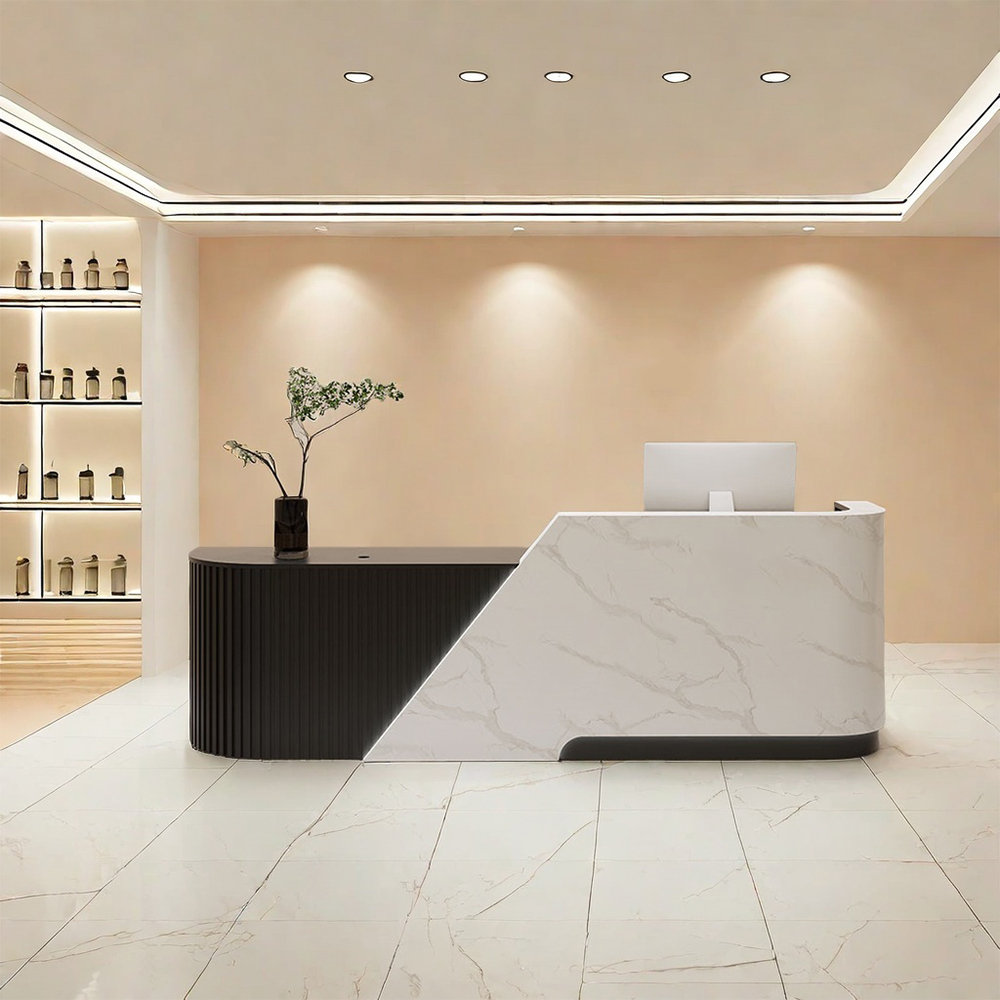 NBNKK Reception desk Fashionable Front desk, Computer Table | Wayfair