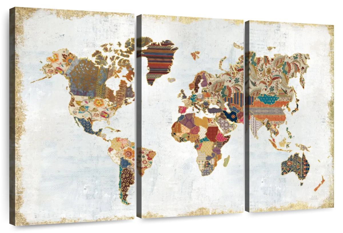Breakwater Bay Aliaz Pattern World Map - Wayfair Canada