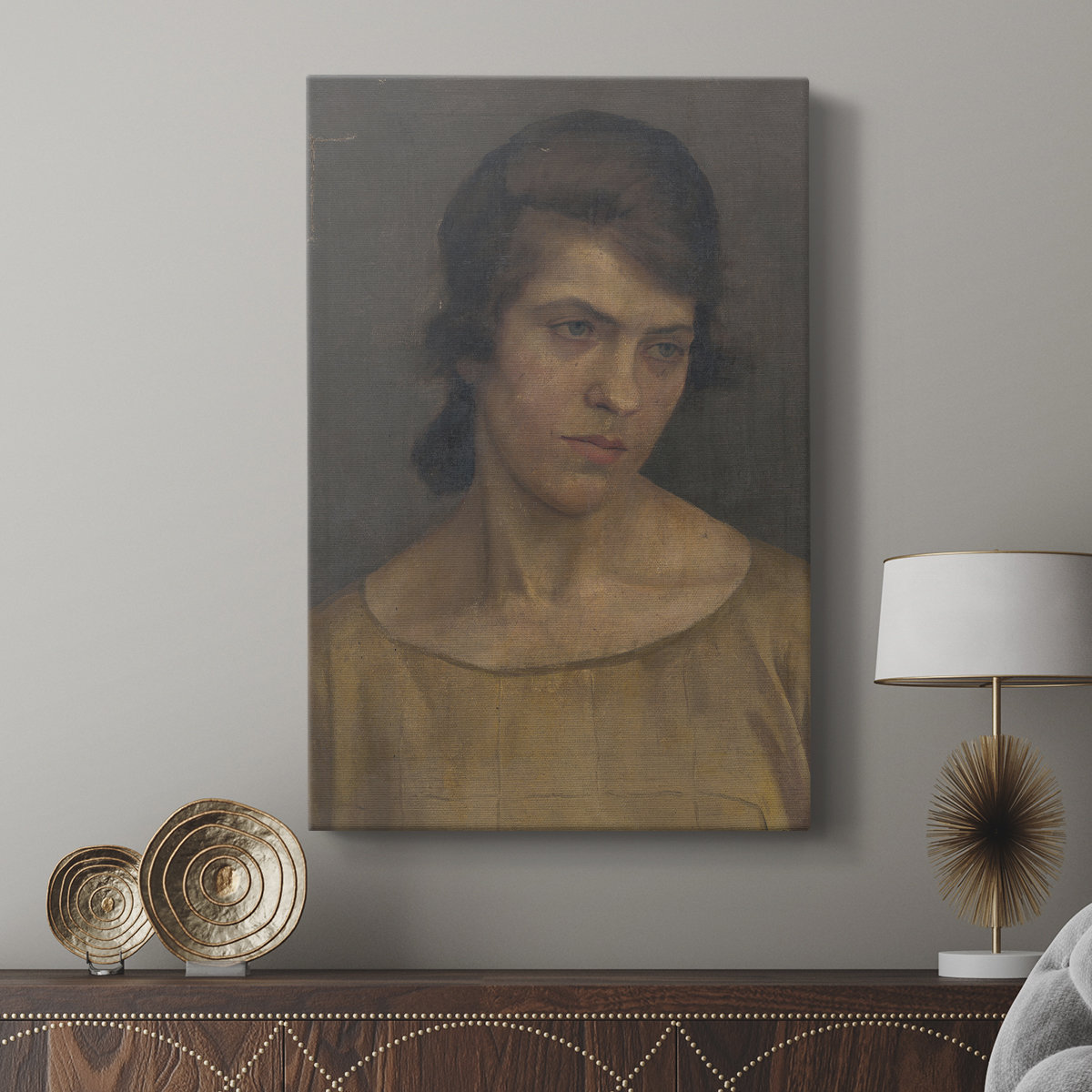 Alcott Hill® Vintage Portrait Print CX -Gallery Wrapped Cavas | Wayfair