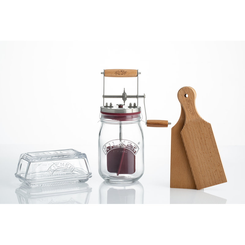 Kilner Create & Make Butter Churner, Dish and Paddle Set & Reviews ...
