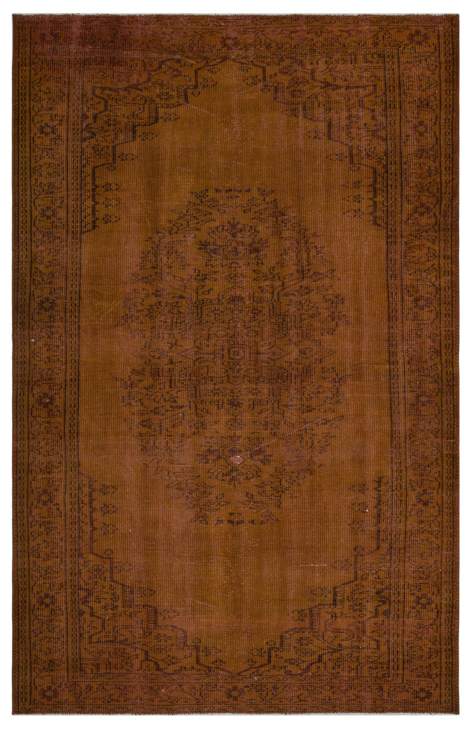 Bungalow Rose Layla-Beth Atina Brown Vintage Wool Handmade Area Rug ...