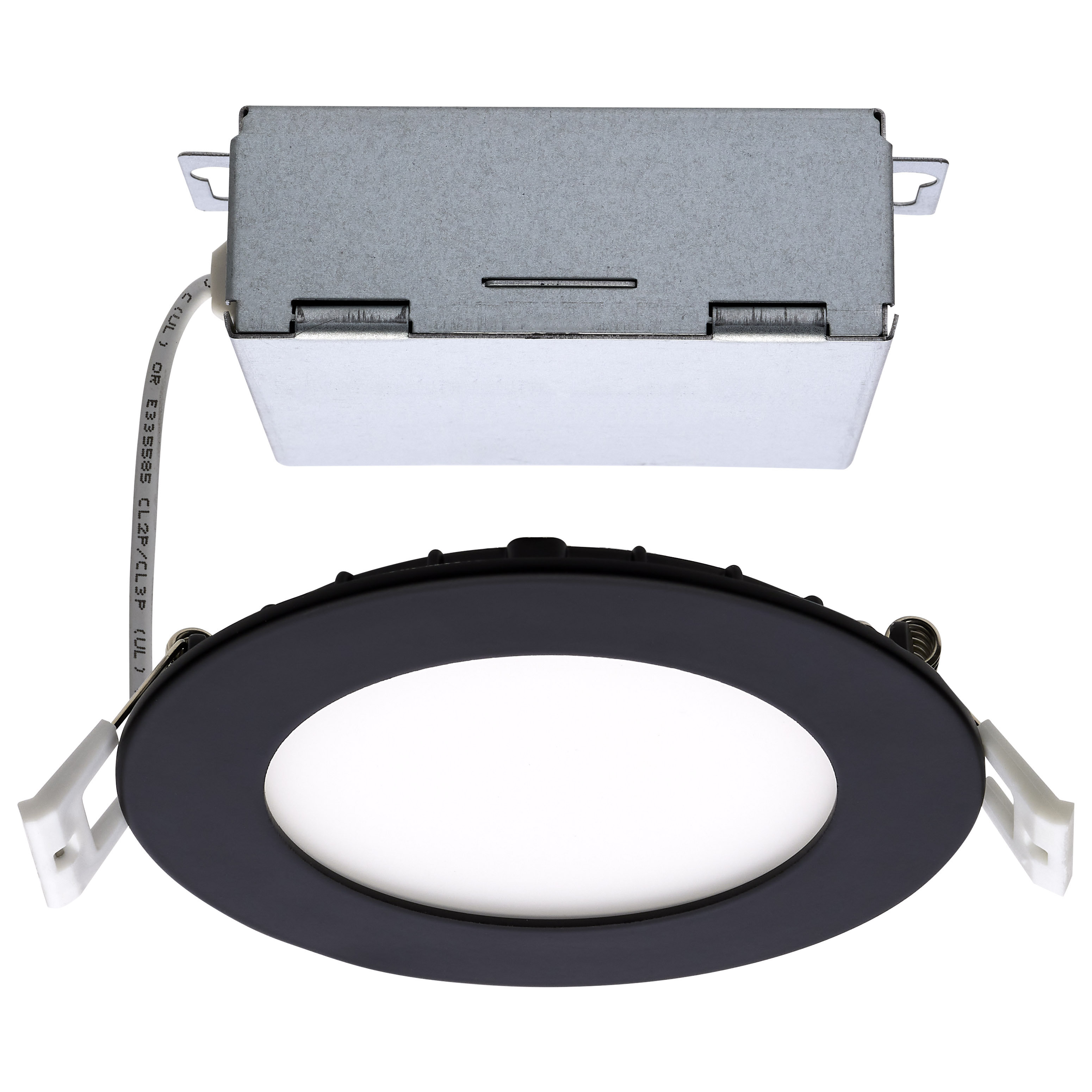 Satco 4" Black Selectable Color Temperature Dimmable Air-Tight IC Rated ...