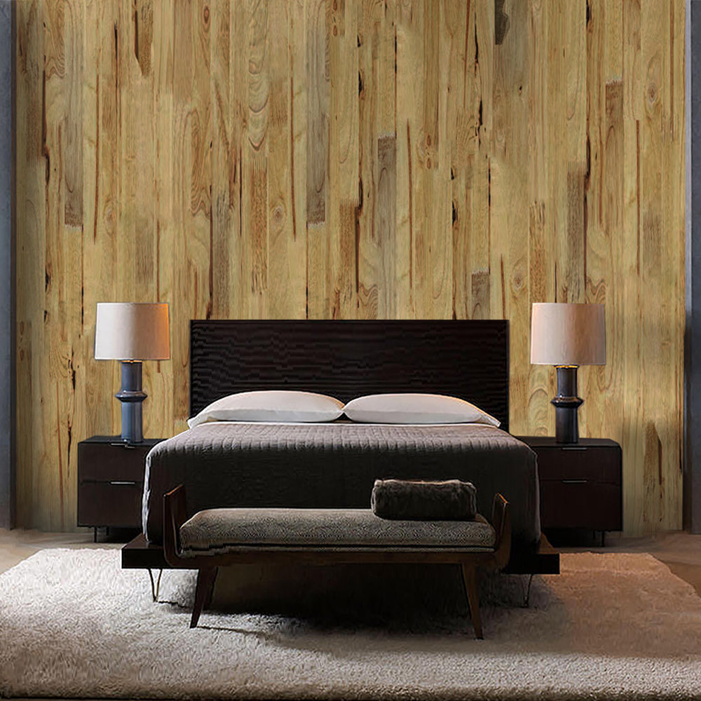 Calhome 1/4 in. Unfinished Pine Finger Joint Wood Decorative Wall Panel ...