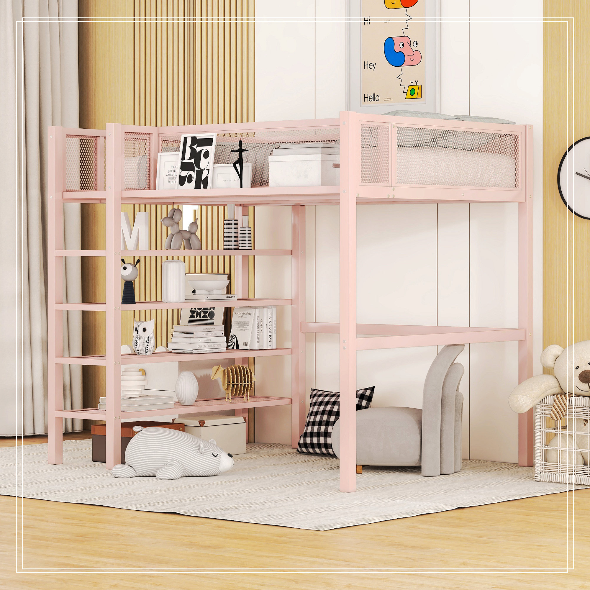 Isabelle & Max™ Alvidas Metal Platform Storage Bed | Wayfair