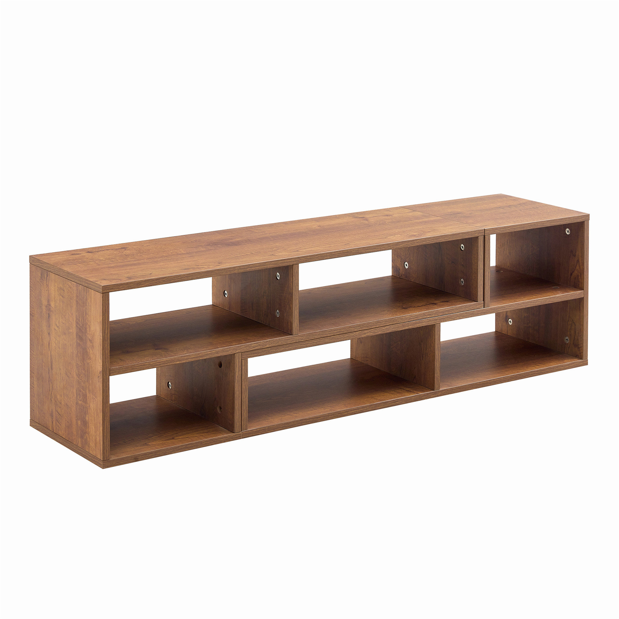 George Oliver Versatile Cube TV Stand with Open Storage and Adjustable ...