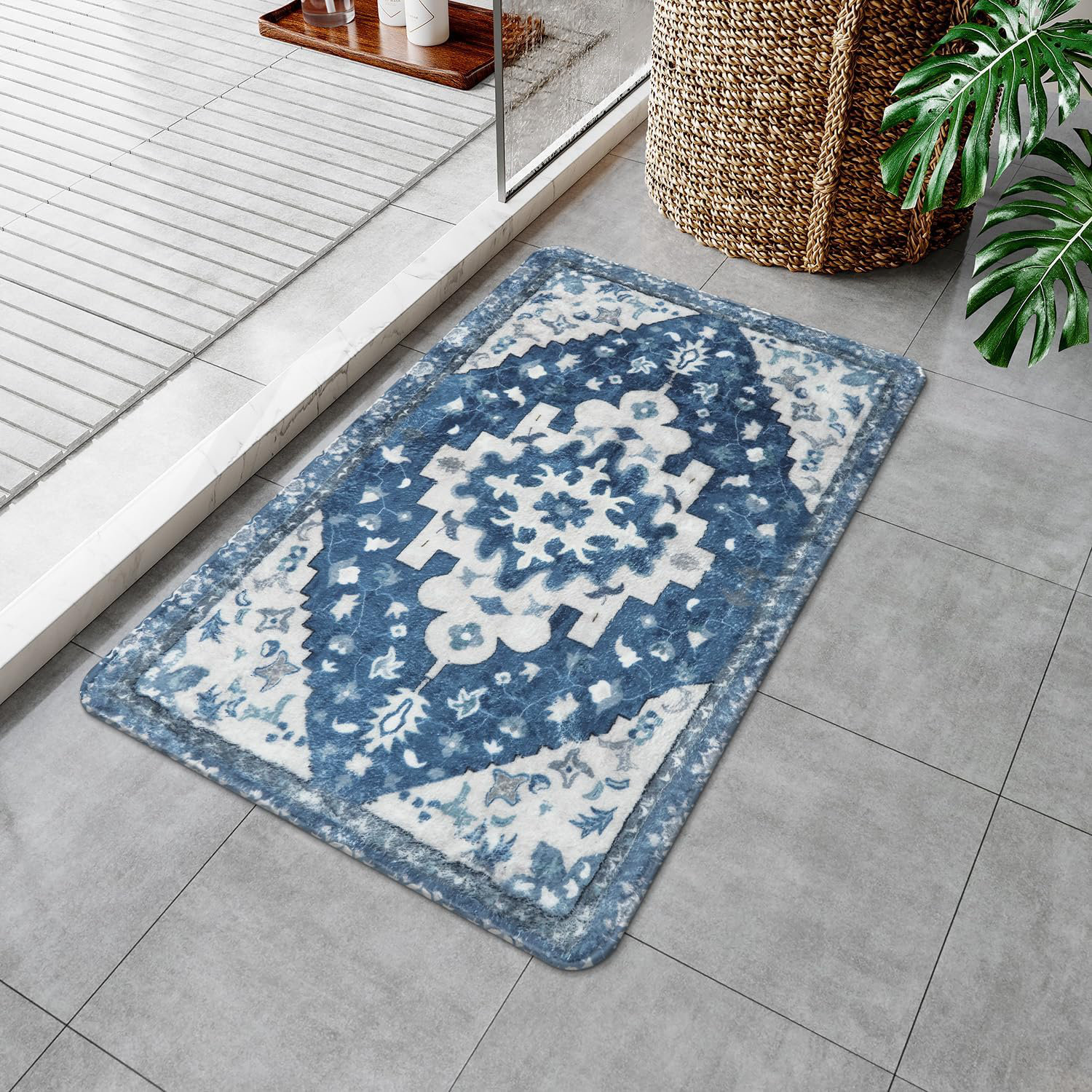 HARFELO Boho Oriental Bath Rugs - Wayfair Canada
