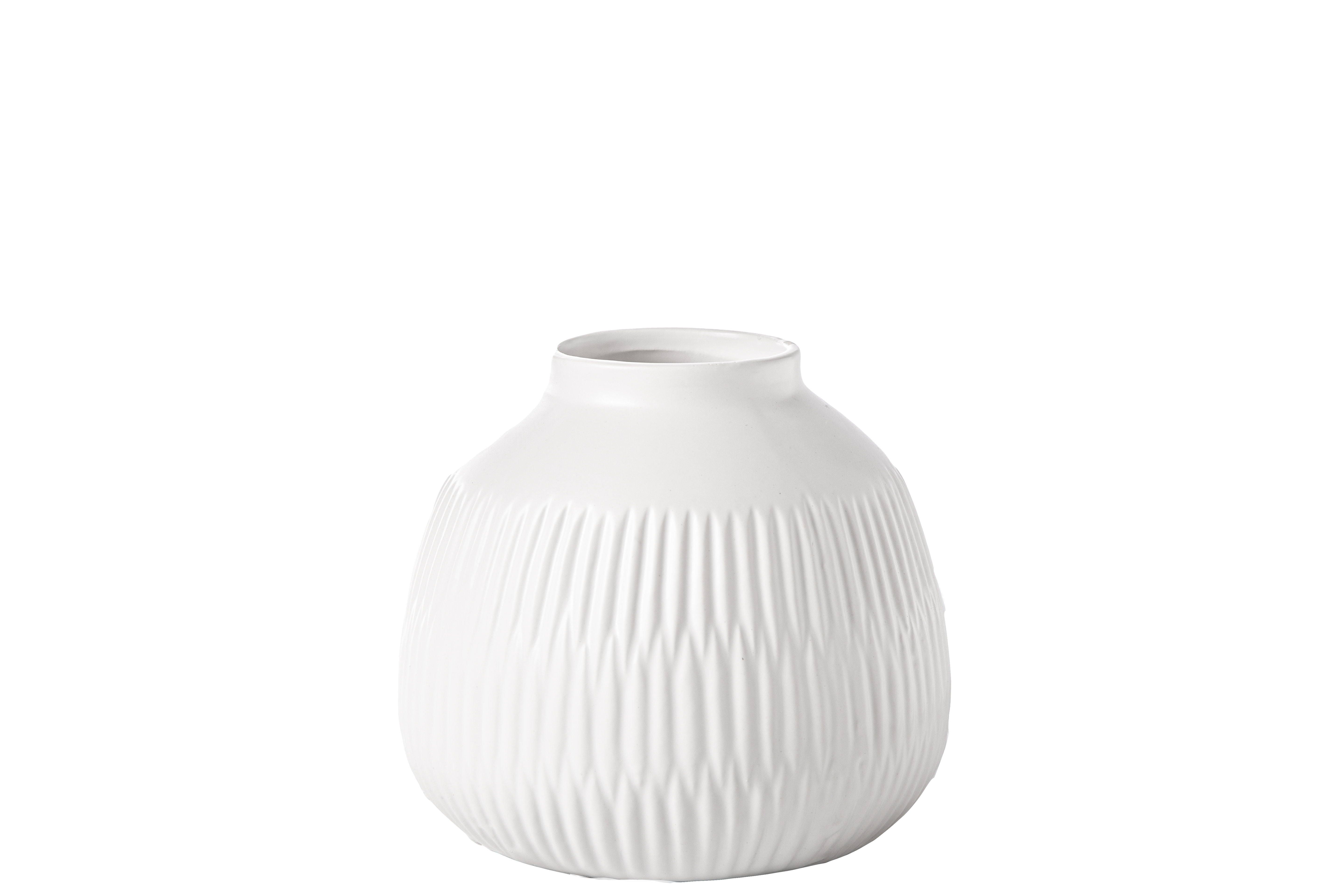 Latitude Run® Round Porcelain Vase With Top Wide Entry And Layered ...