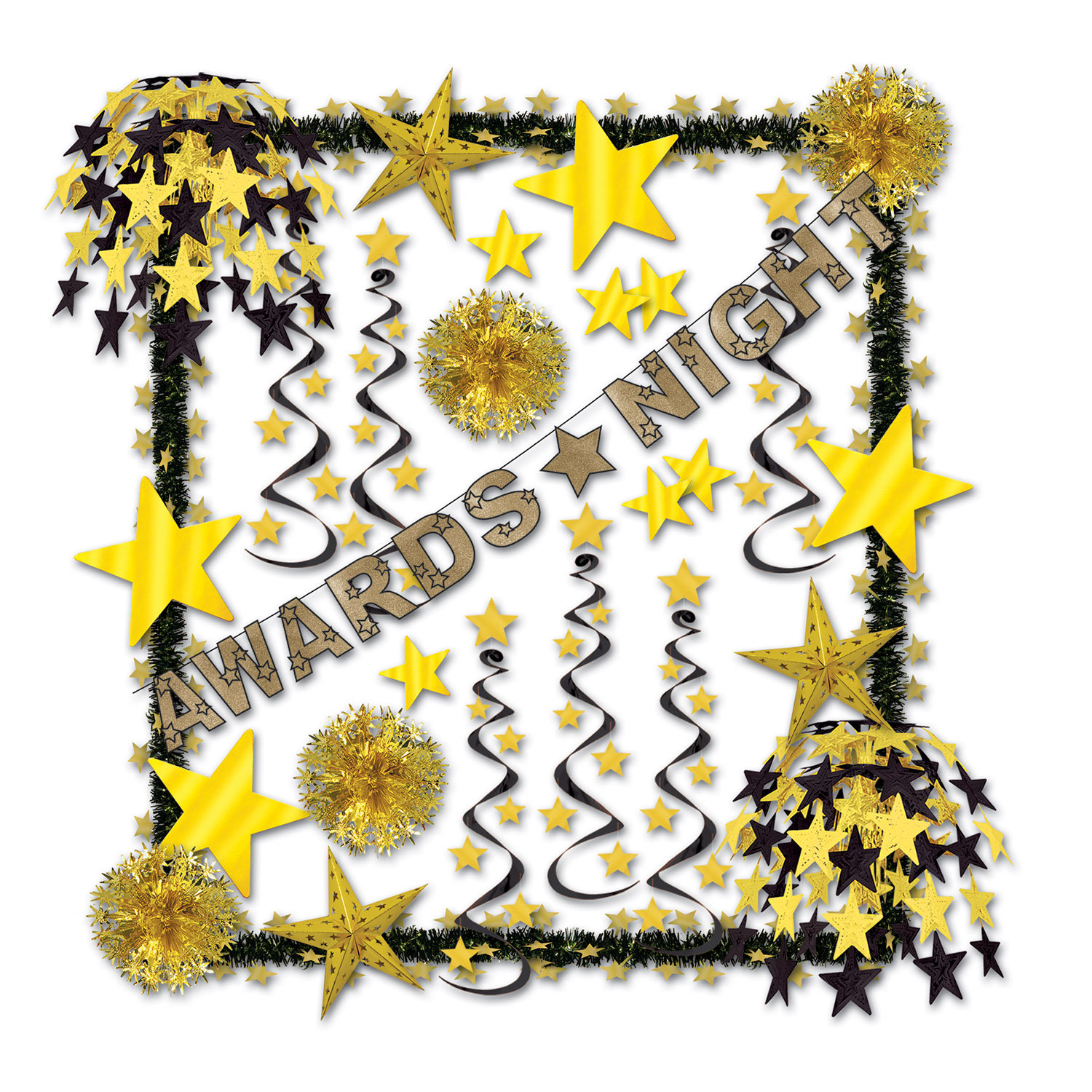 The Party Aisle™ Awards Night Reflections Decorating Kit | Wayfair