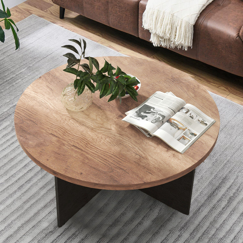 Millwood Pines Egecan Solid Wood Top Coffee Table | Wayfair