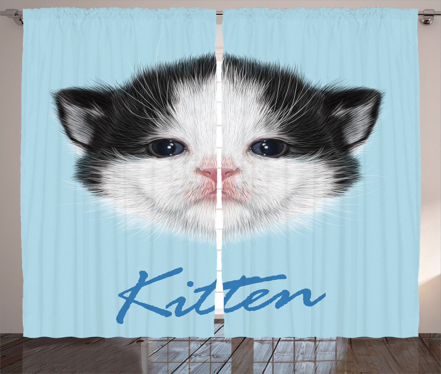 East Urban Home Cartoon Semi-Sheer Rod Pocket Curtain Panels | Wayfair