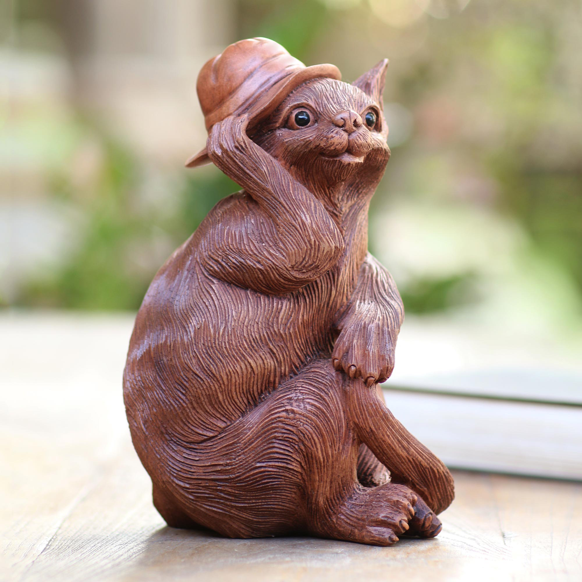 Red Barrel Studio® Coy Cat Sculpture | Wayfair