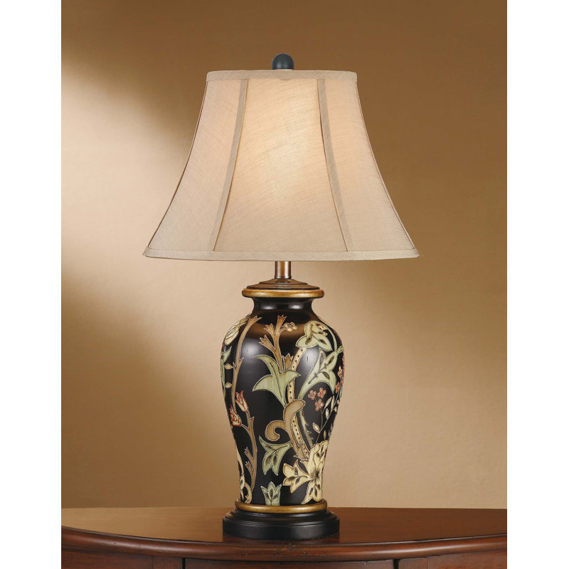 Lark Manor™ Dulvert 29" Black/Green Table Lamp & Reviews | Wayfair