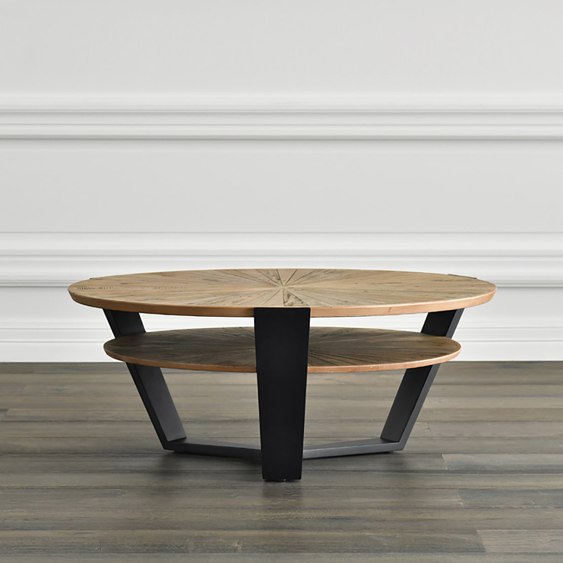 AWORET American modern double round coffee table | Wayfair